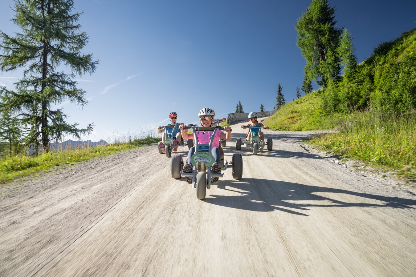 Mountain GoKart Hochwurzen Action In Schladming Planai at
